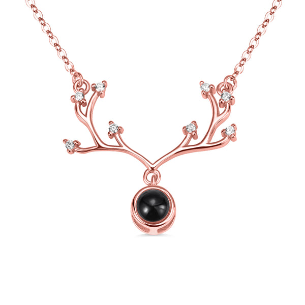 Antler Photo Projection Necklace & 100 Languages – Admire Jewelry